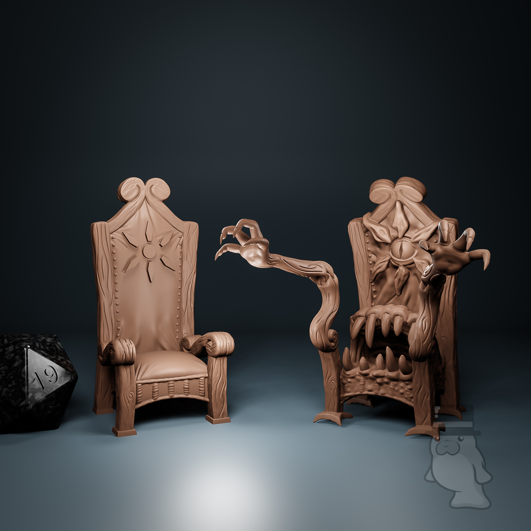 Throne Mimic - Mimic Nightmares - Black Skull Studio :: Mini Manatee New Zealand